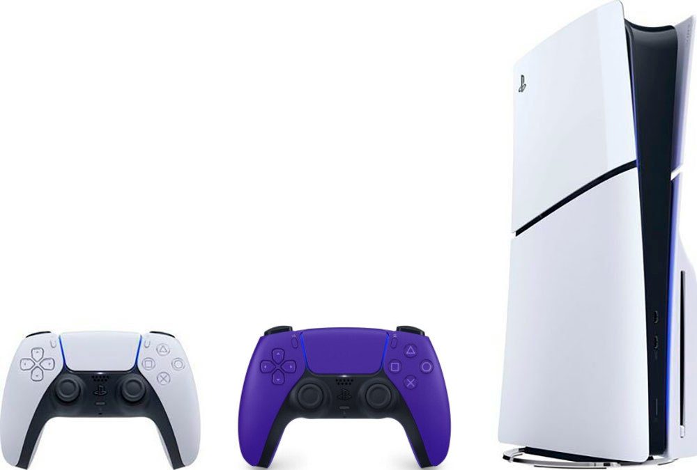 Playstation PS5 Disk Edition Slim inkl. zweitem DualSense Wireless Controller 1TB 4K UHD Gaming Schnelle Ladezeiten VR Unterstutzung
